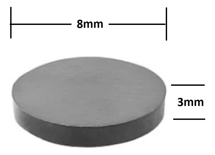 200 Imanes Ceramicos Ferrita Disco 8mm X 3mm – EGA COLOMBIA