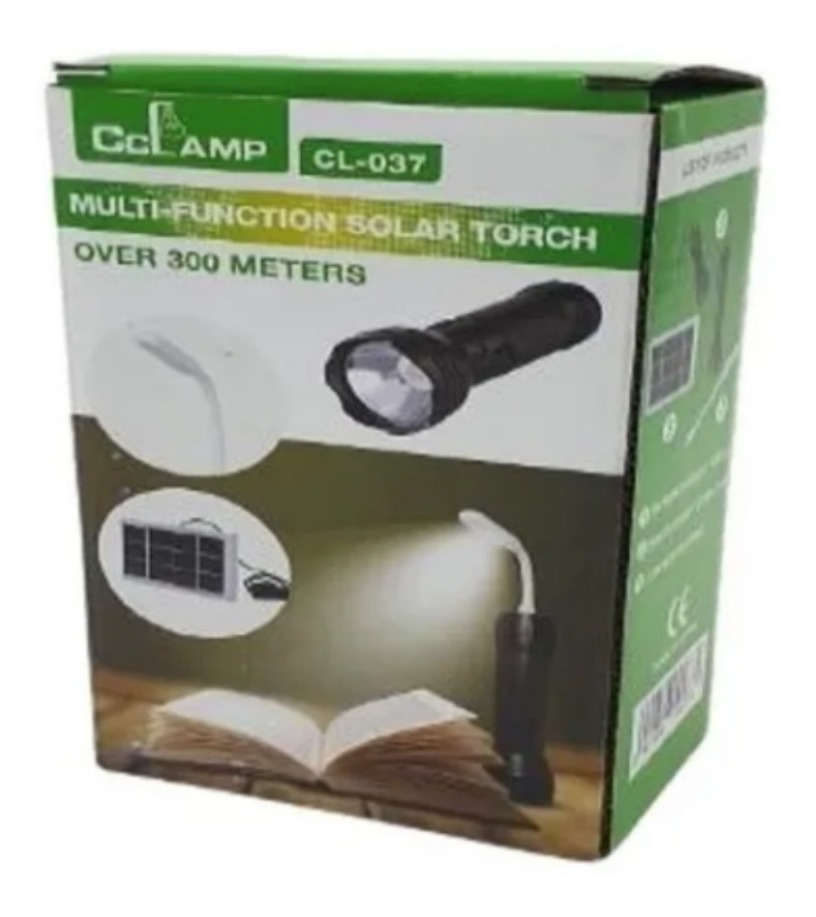 Linterna Recargable Con Panel Solar Mini Lampara Escritorio Blanco ...